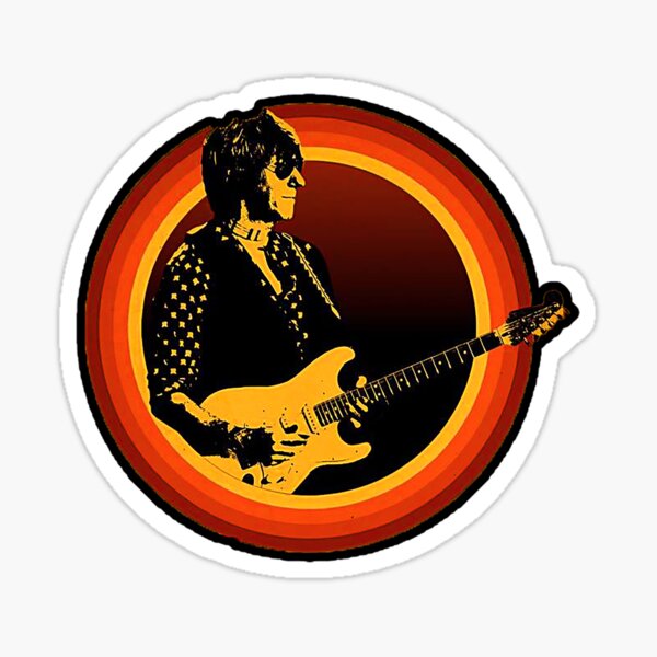 "Jeff Beck" Sticker for Sale by Zodboy8 | Redbubble