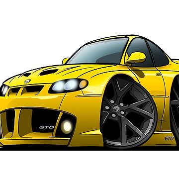 "Holden GTO Monaro Cartoon Car" Sticker for Sale by Brad Van Geest ...