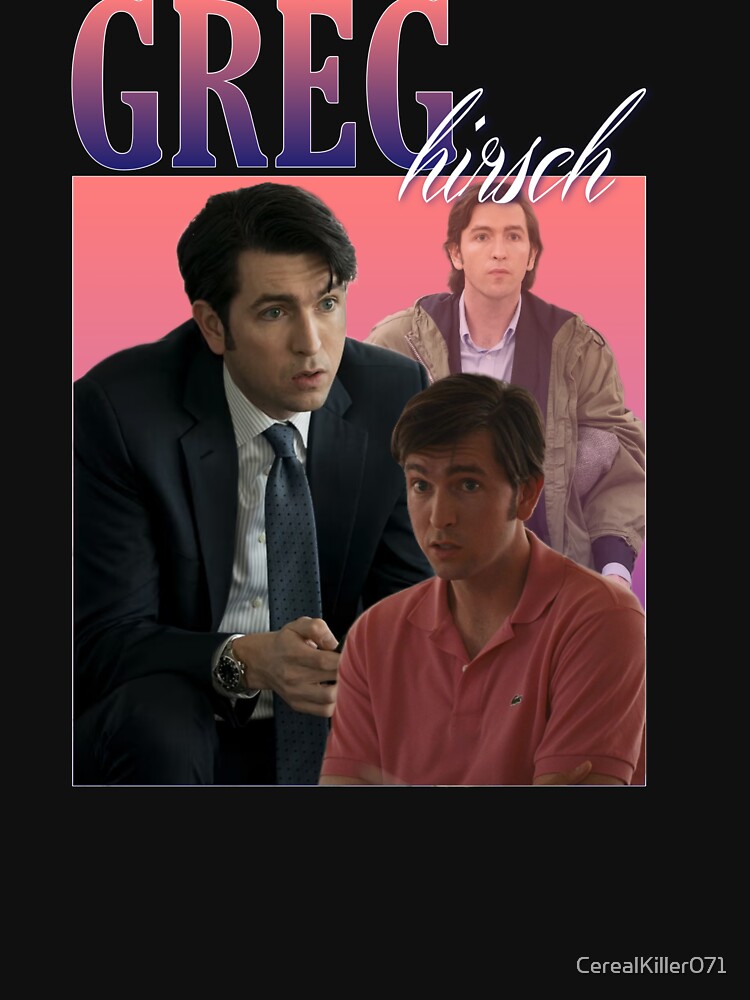 "Greg Hirsch 90s Vintage Retro Design" T-shirt for Sale by ...