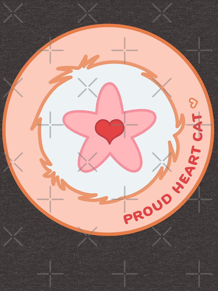 "Proud Heart Cat Caring Cousin Badge " T-shirt for Sale by brittanykald ...