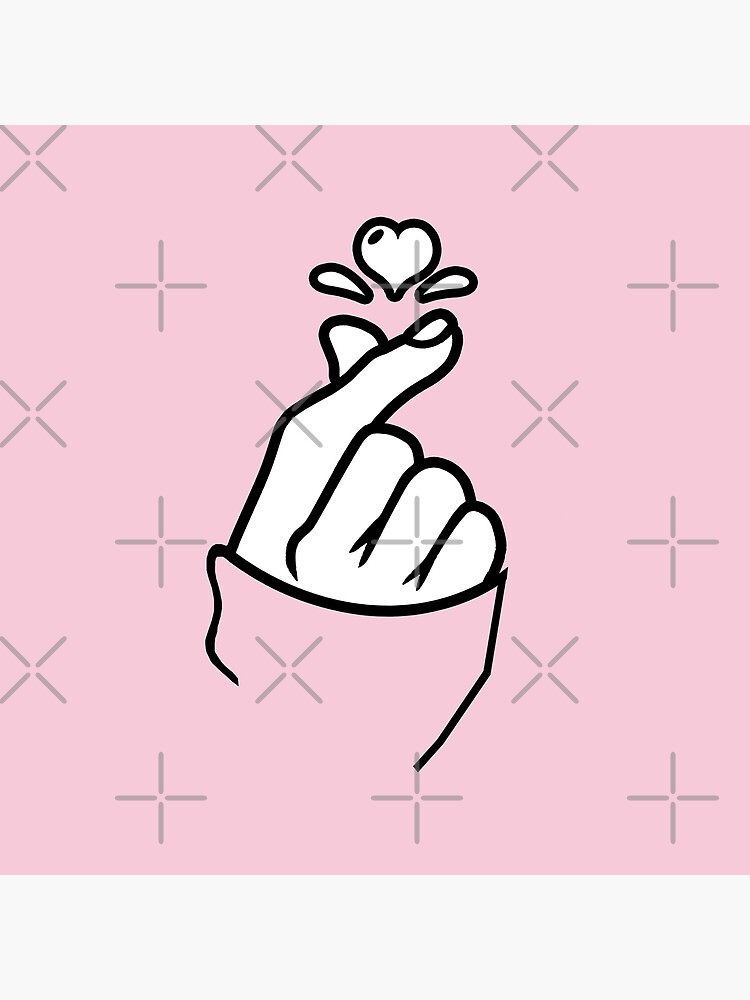 "Cute Korean Love Hand Sign II" Poster for Sale by HantuRaya | Redbubble