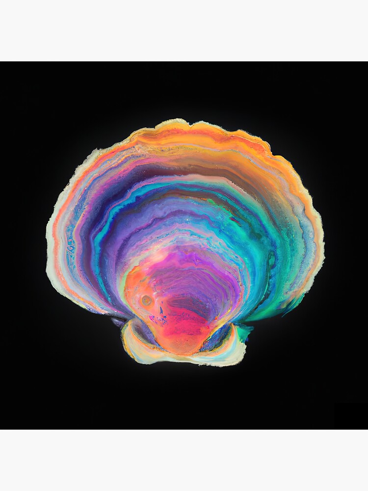 "Clam, in Rainbow Color" Sticker for Sale by phillipbooth | Redbubble