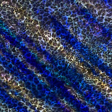 " Abstract blue leopard texture design,Animal skin background" Sticker ...