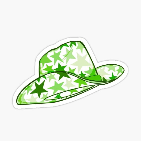 "Cowboy Hat - Green" Sticker for Sale by 1marissadavila | Redbubble