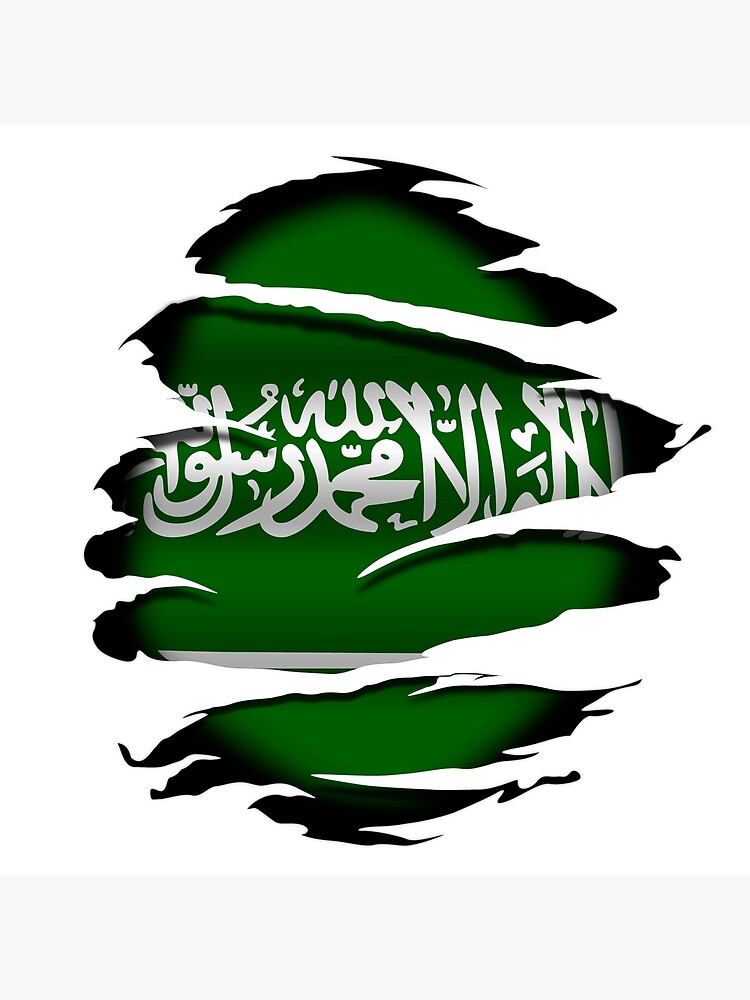 "Saudi Arabia - Saudi Arabia - Torn Flag - Tattoo" Poster by ...