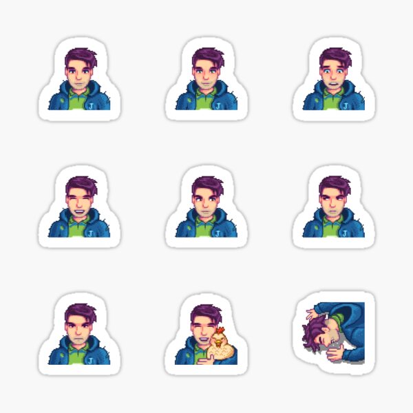 "Stardew Valley – Shane Portrait Pack" Sticker for Sale by little ...