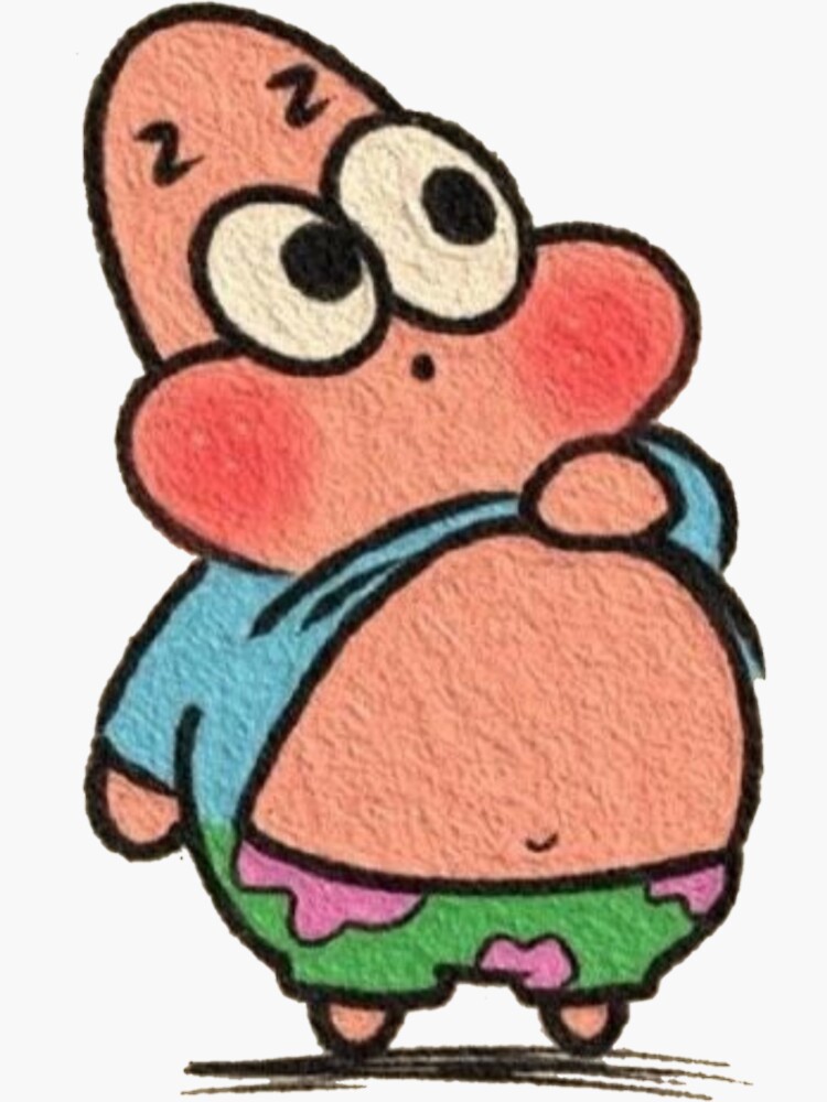 "PATRICK STAR FANS ART " Sticker for Sale by hayzeniif | Redbubble