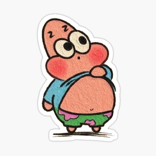 "PATRICK STAR FANS ART " Sticker for Sale by hayzeniif | Redbubble