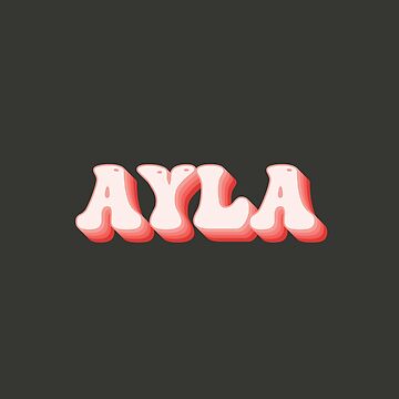 "Ayla - Name" Sticker for Sale by kindxinn | Redbubble