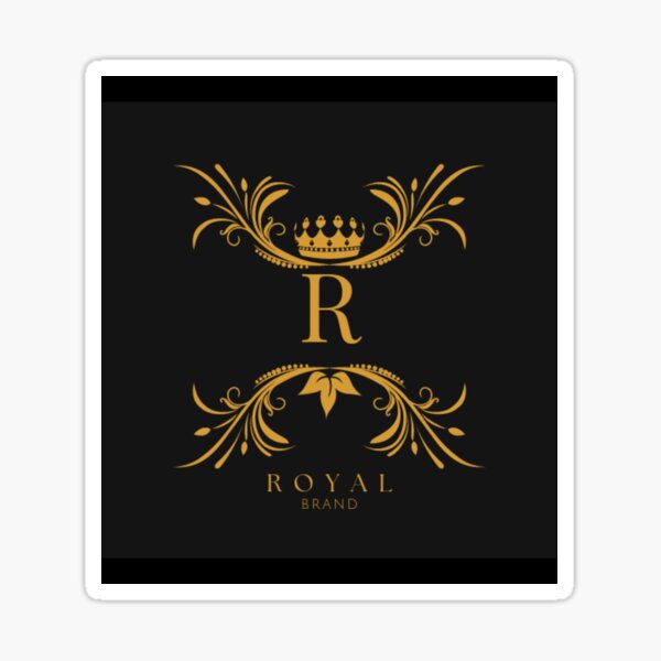 "Royal Brand clothes " Sticker for Sale by DesignbyAITool | Redbubble