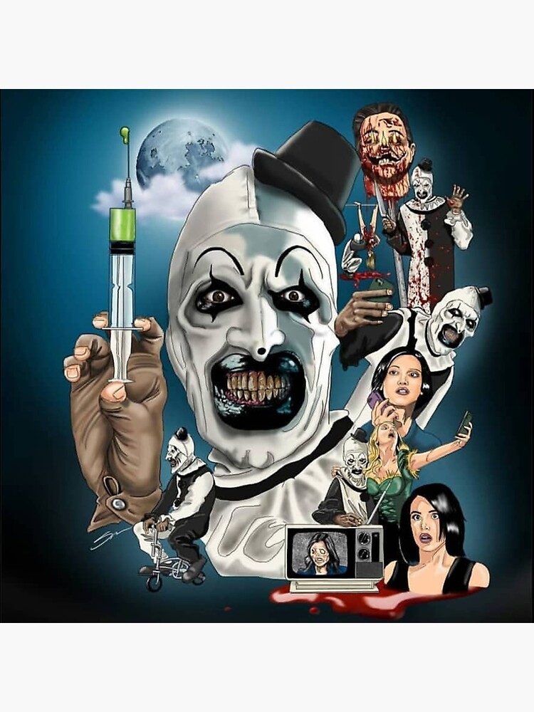 "Terrifier 2- All characters" Poster for Sale by Brush-Master | Redbubble
