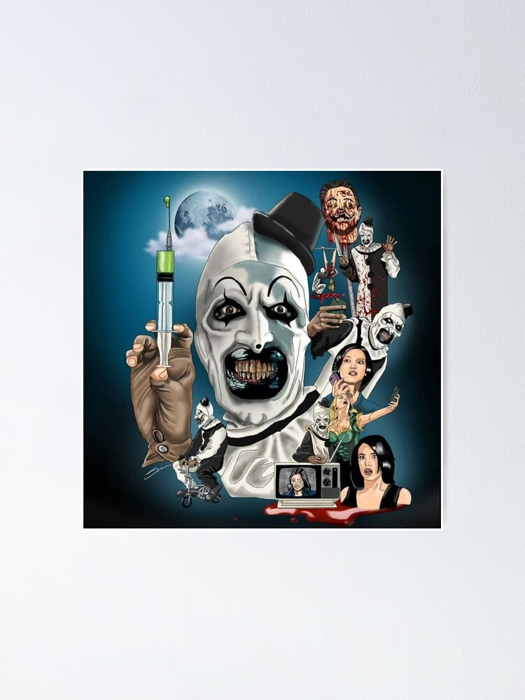 "Terrifier 2- All characters" Poster for Sale by Brush-Master | Redbubble