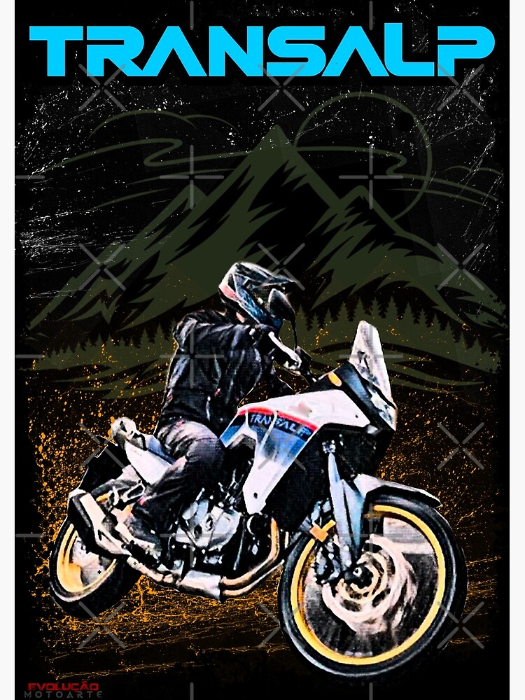 "Honda Transalp 750 XL Desert" Poster for Sale by Evomotoarte | Redbubble