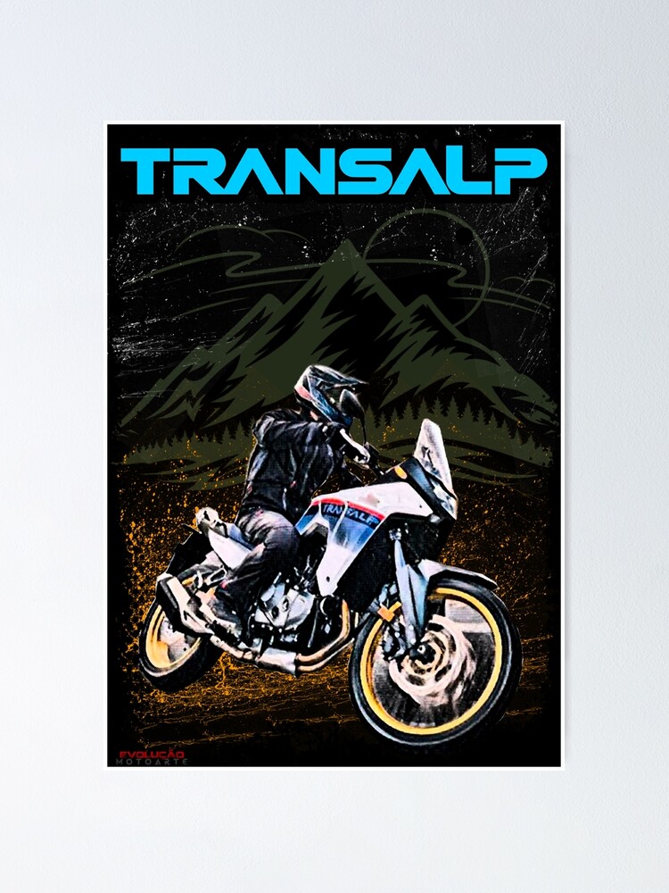 "Honda Transalp 750 XL Desert" Poster for Sale by Evomotoarte | Redbubble