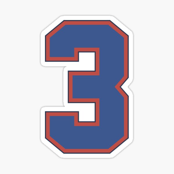"Number three" Sticker for Sale by sabinako | Redbubble