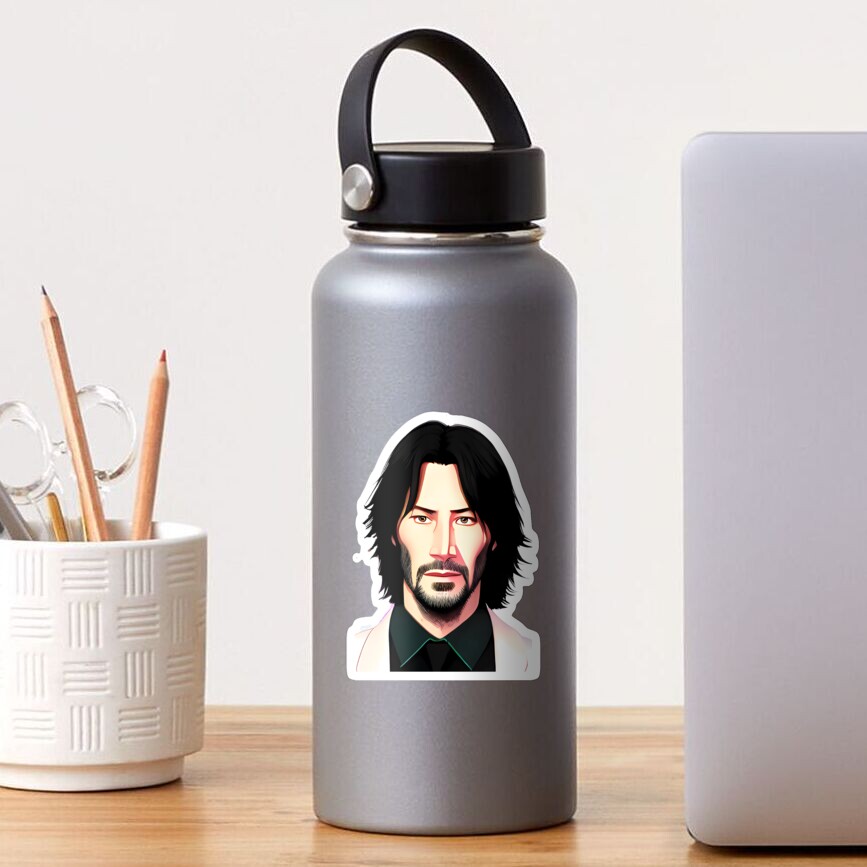 "Keanu Reeves Cartoon" Sticker for Sale by KeanuArt | Redbubble