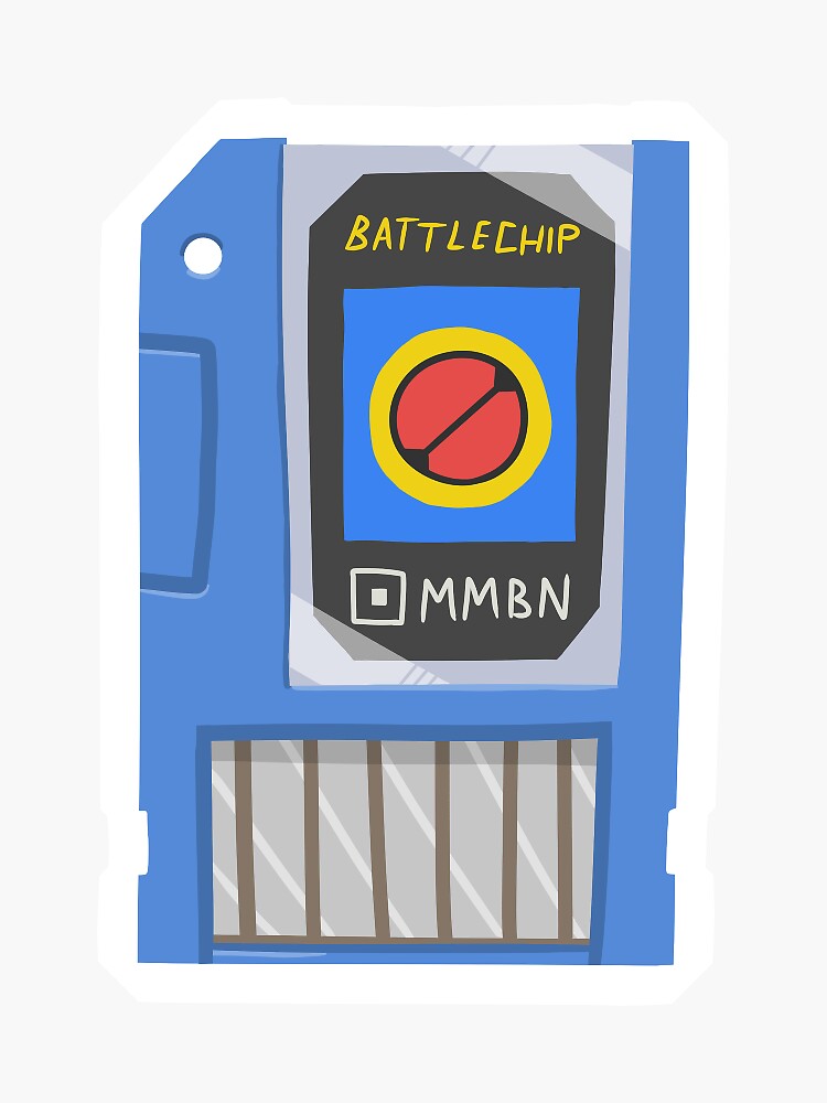 "Battlechip" Sticker by Mi5KL | Redbubble