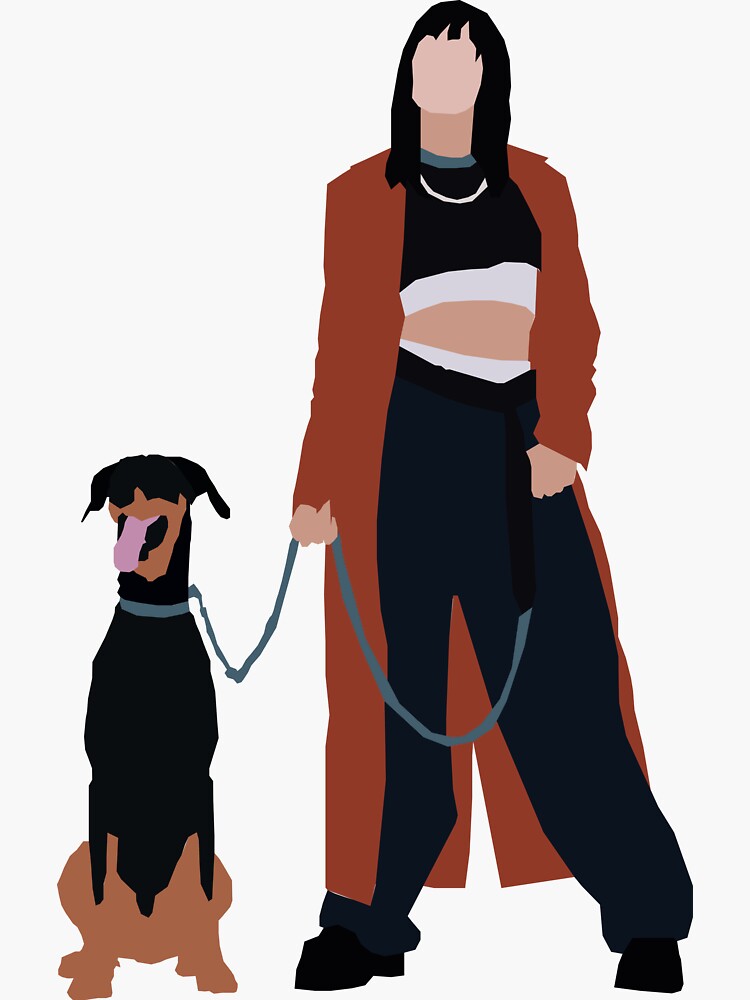 "BLACPINK LISA WITH DOG SHUTDOWN" Sticker for Sale by safiaraoof ...