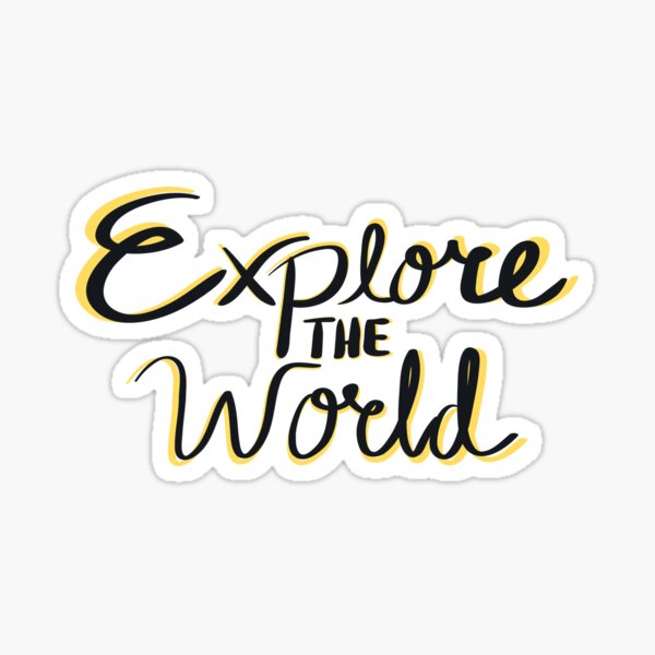 "EXPLORE" Sticker for Sale by S-O-L-O | Redbubble