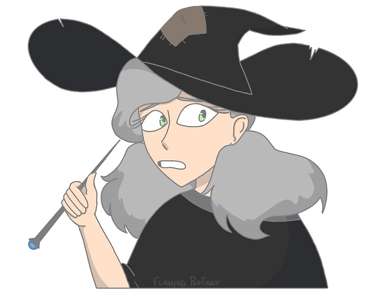"Scared Witch Girl" by Flaming-PopTart | Redbubble