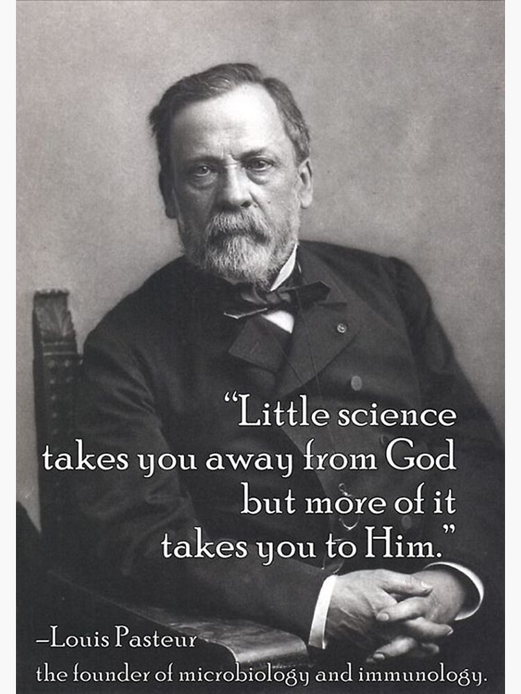 "Louis Pasteur Quote About Science And God" Sticker for Sale by ...