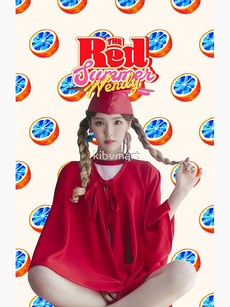 "RED VELVET RED FLAVOR WENDY" Poster by kibvmart | Redbubble