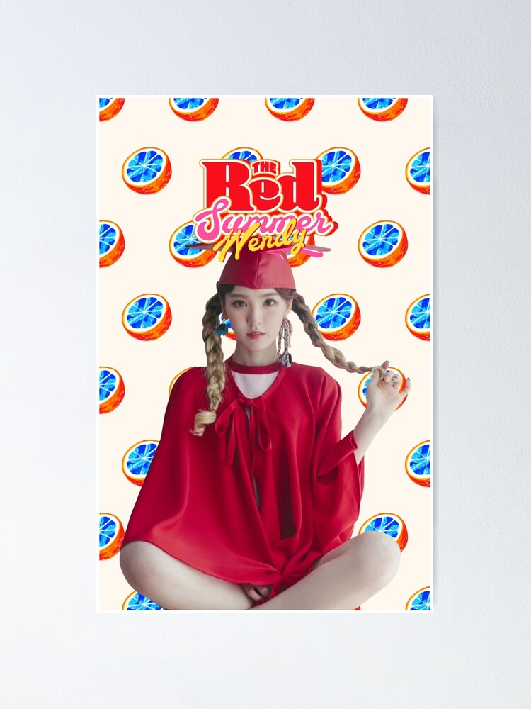 "RED VELVET RED FLAVOR WENDY" Poster by kibvmart | Redbubble