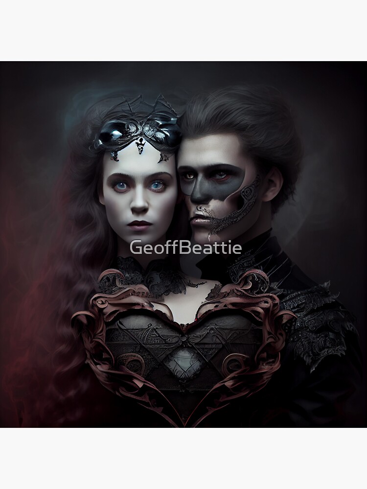 "Gothic valentine, gothic image, gothic art" Sticker for Sale by ...