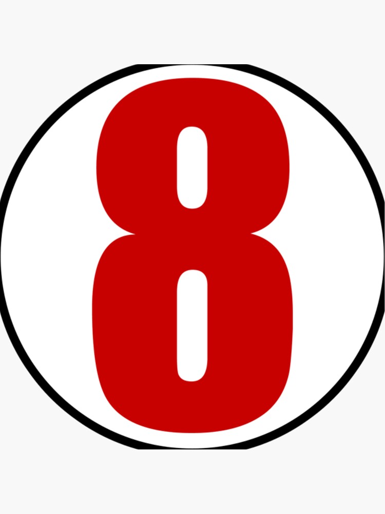 "The 8 Game " Sticker for Sale by DrusillaSmith | Redbubble
