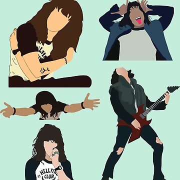 "Eddie Munson - Stranger Things Sticker Pack" Sticker for Sale by ...