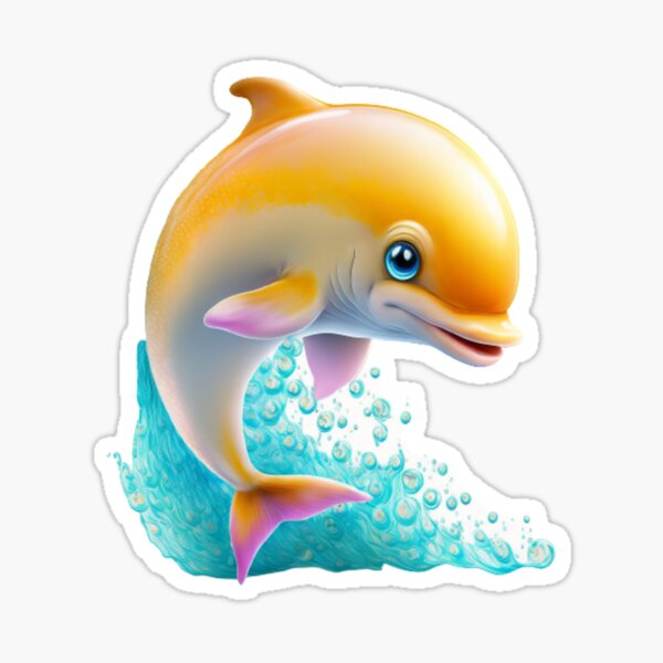 "dolphin stickers" Sticker for Sale by Jamesms | Redbubble
