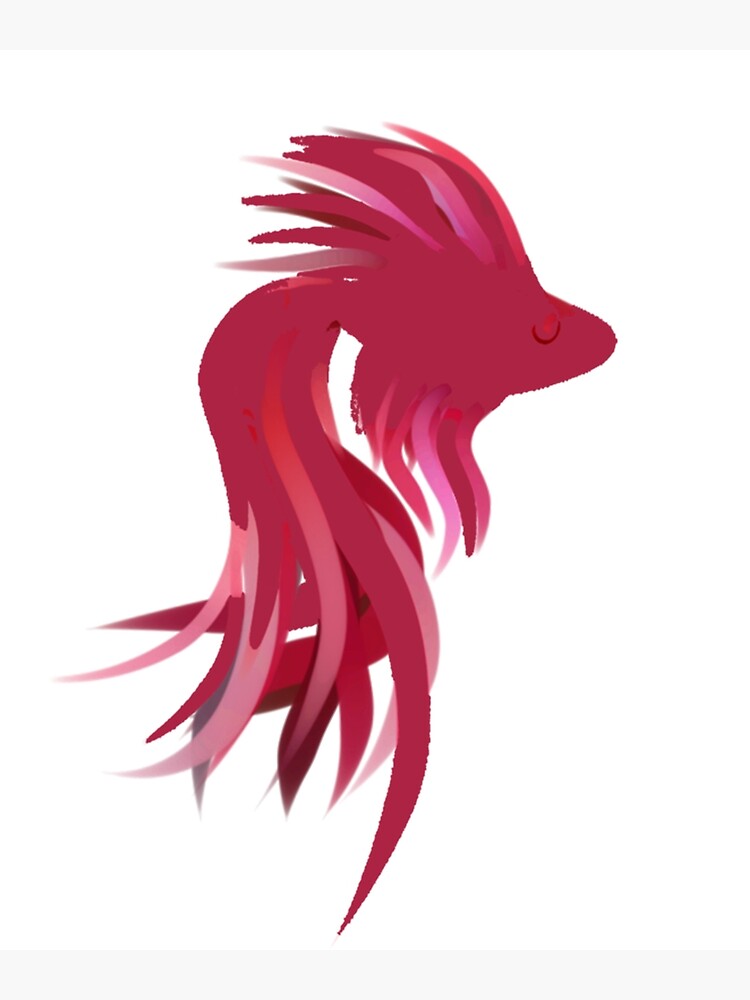 "Pantone viva magenta Color of 2023 Viva Magenta fish " Art Print for ...