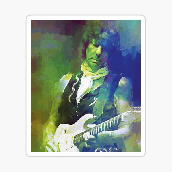"jeff beck Rip 2023" Sticker for Sale by horrorart | Redbubble