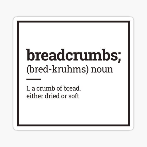 "Breadcrumbs - Kitchen Label Pantry Label" Sticker for Sale by Fluffx ...