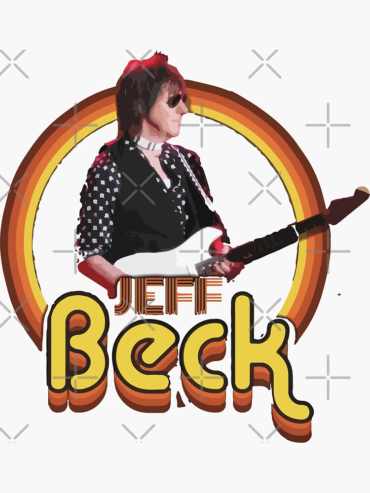 "Jeff Beck" Sticker for Sale by GEAR--X | Redbubble