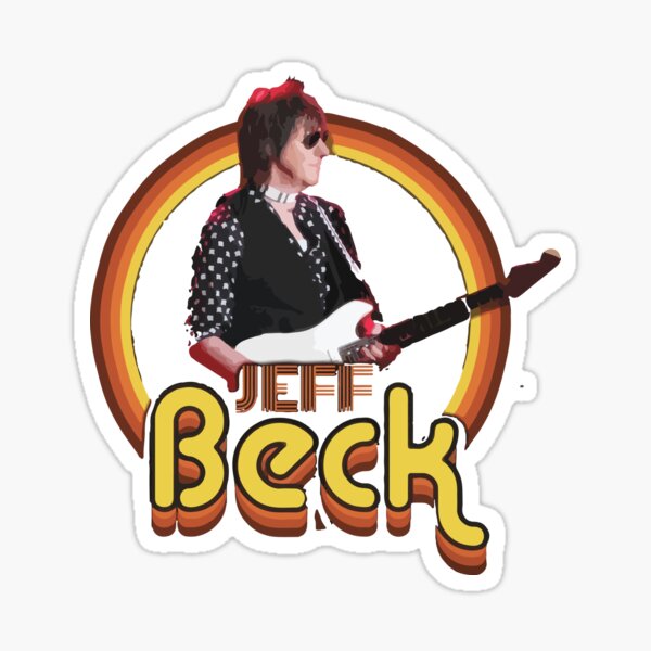 "Jeff Beck" Sticker for Sale by GEAR--X | Redbubble