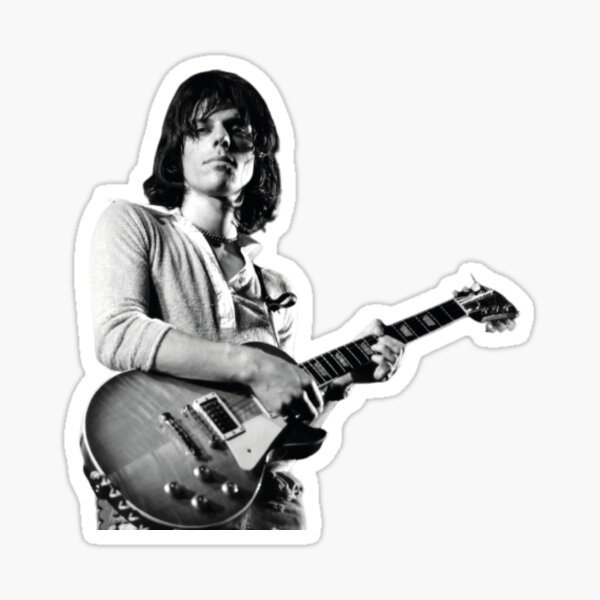 "jeff beck on stage" Sticker for Sale by handdraww | Redbubble