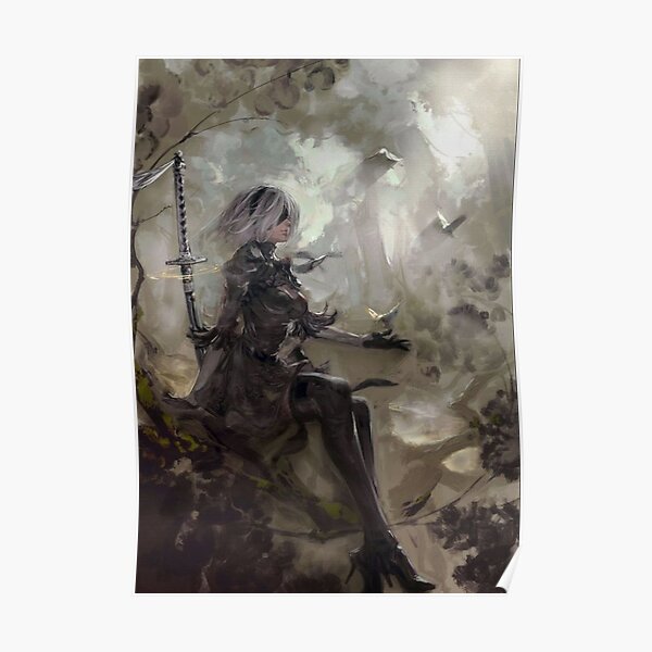 " Nier automata " Poster for Sale by ZIZODES | Redbubble