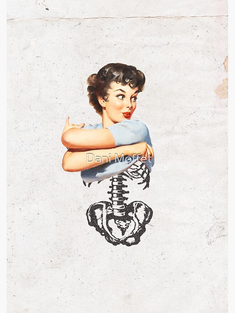 "Tired of this Flesh Sack Vintage Poster (No Text)" Sticker for Sale by ...