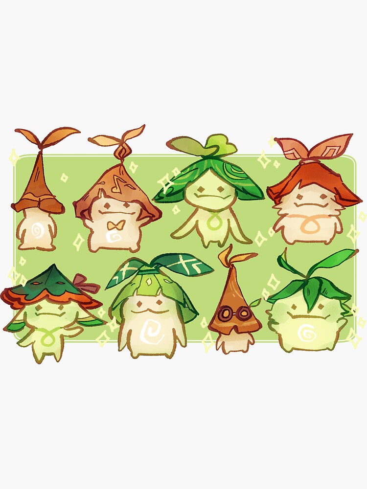 "Genshin Impact Aranara" Sticker for Sale by sebatangiodin | Redbubble