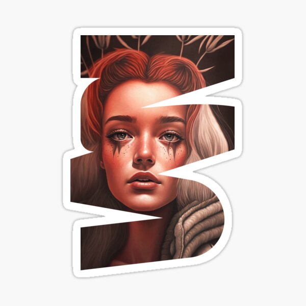 "nice face woman girl" Sticker for Sale by badbug | Redbubble