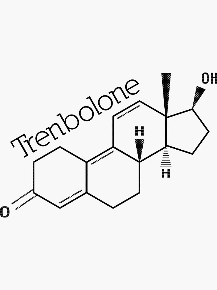 "Trenbolone Molecule" Sticker for Sale by Med-ElaStore | Redbubble
