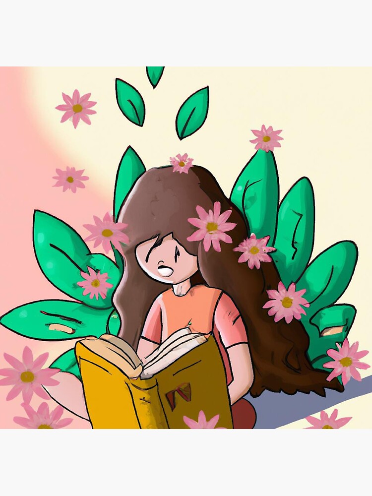 "Flowers Growing From A Book, Flowers Of Learning " Sticker for Sale by ...