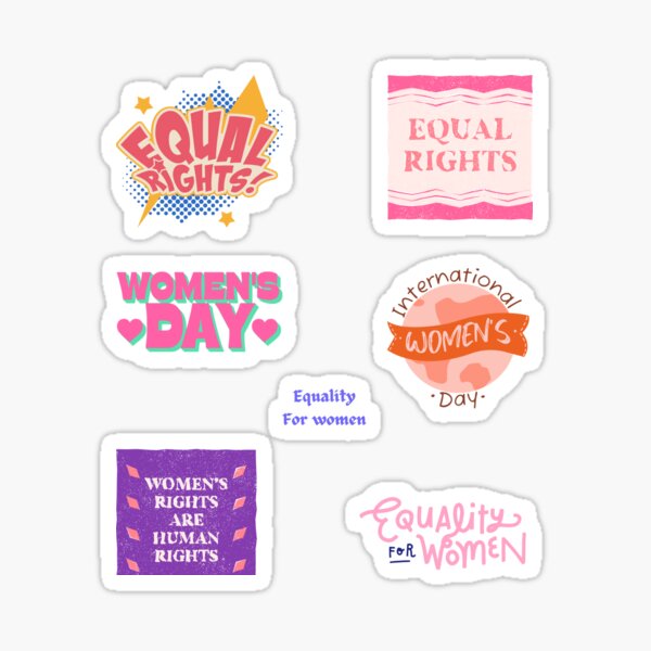 "Happy womens day-womens day-equality rigths pack" Sticker for Sale by ...