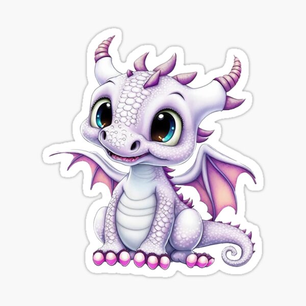 "Purple Dragon" Sticker for Sale by GoodVibeGiftsUK | Redbubble