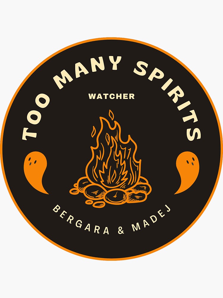 "TOO MANY SPIRITS STICKER" Sticker for Sale by paraduckie | Redbubble