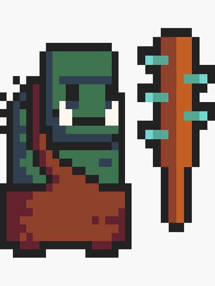 "Amazing Pixel Art of Strong Giant" Sticker for Sale by SLAM-27 | Redbubble