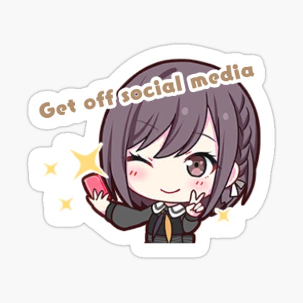 "Ena Shinonome social media " Sticker for Sale by LightPrismXIV | Redbubble