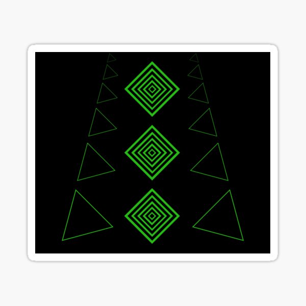 "Black & Green Screen" Sticker by factoryabstract | Redbubble