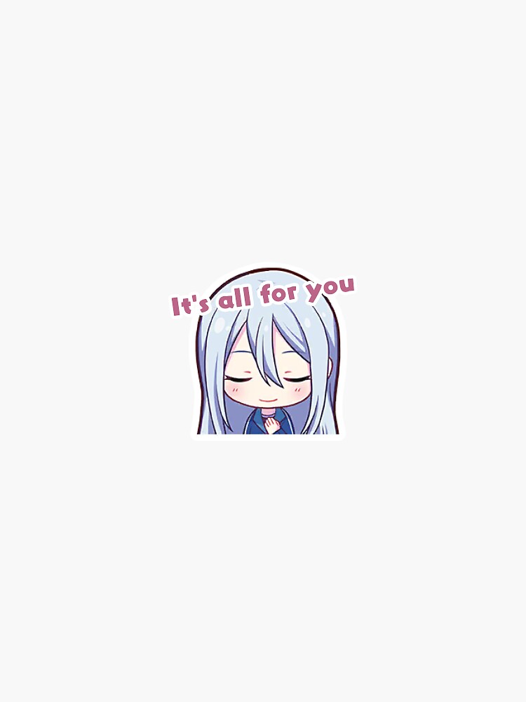 "Kanade Yoisaki for you " Sticker for Sale by LightPrismXIV | Redbubble